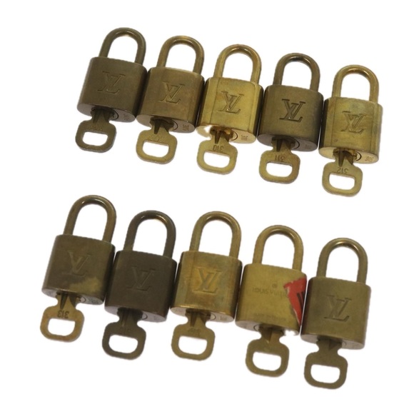 Louis Vuitton | Accessories | Louis Vuitton Padlock Set Padlock Gold ...